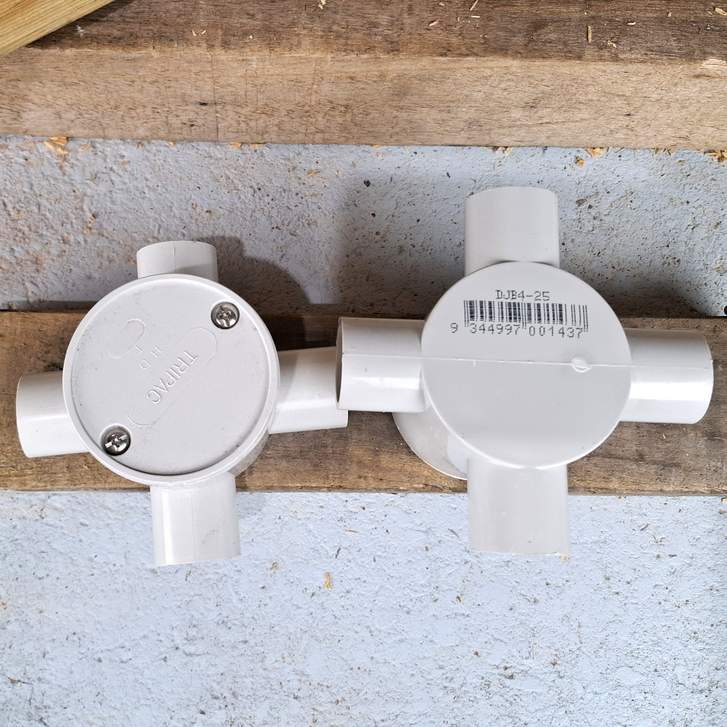 Deep Junction Box 25mm Four Way Box 10 | Ablefix