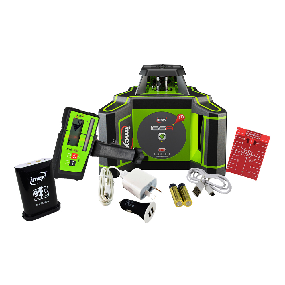 Imex i66R Rotating Laser - Red Beam - Horizontal Only | Ablefix