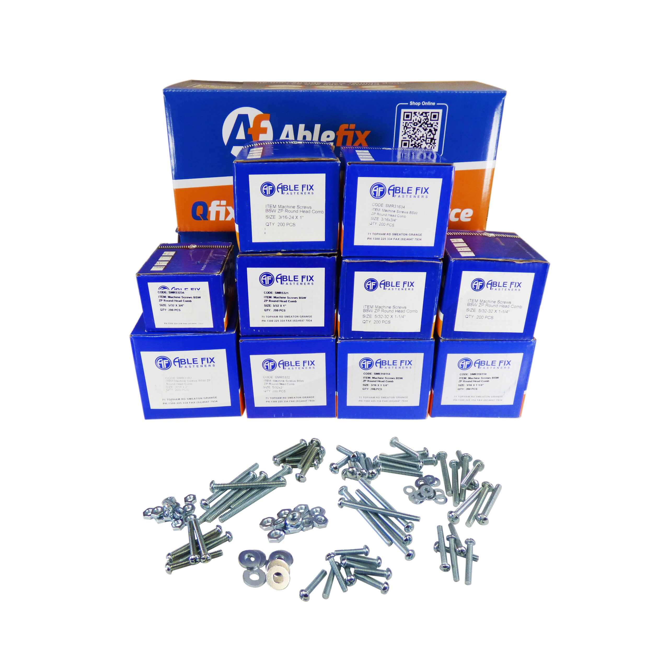 Qfix Refill Package - Switchboard Machine Screw Pack | Ablefix