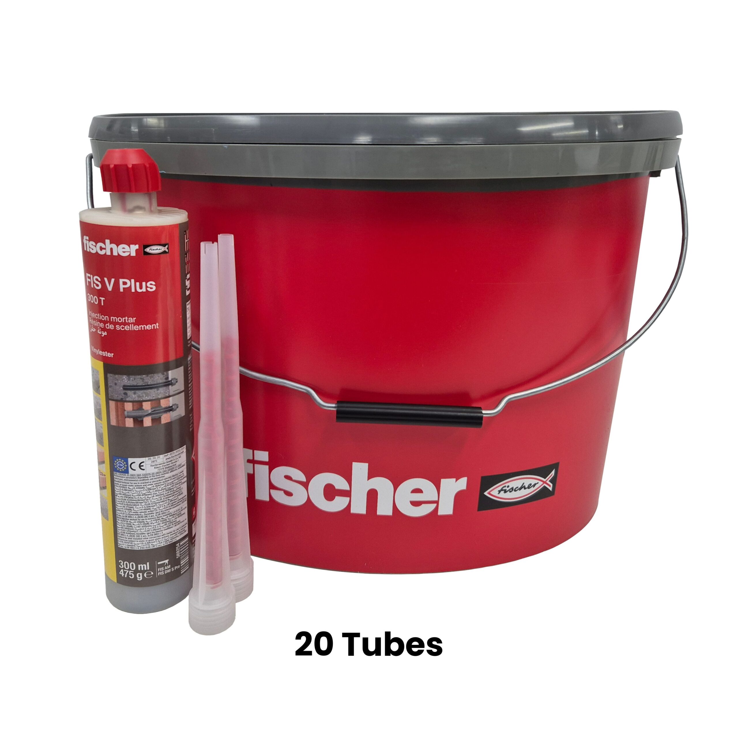 Fischer Chemical Anchor FISV300T 300ml Vinylester (40 x Nozzles) Bucket ...
