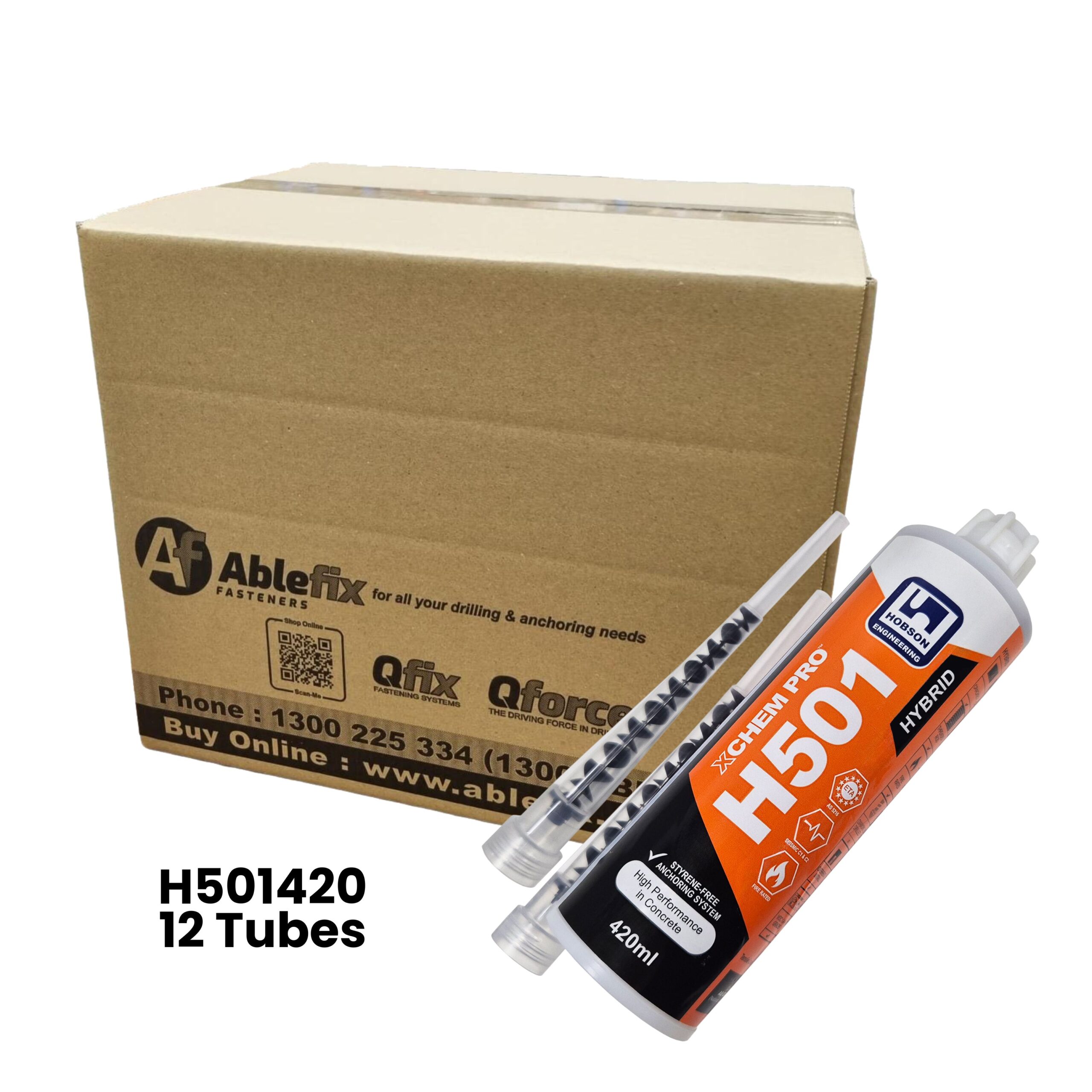 H501 Xchem™ Pro Hybrid Chemical Anchor 420ml Box of 12 | Ablefix