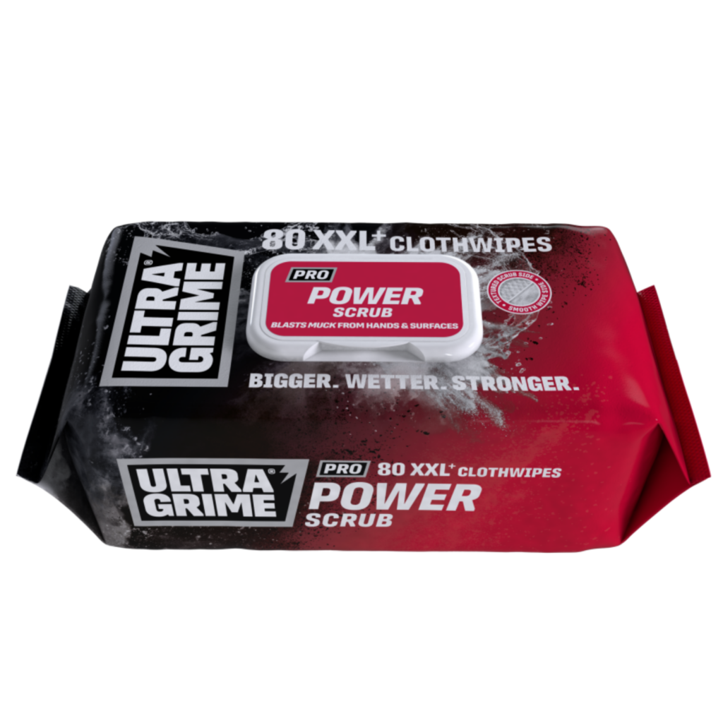 Ultragrime Pro Power Scrub Wipes | Ablefix